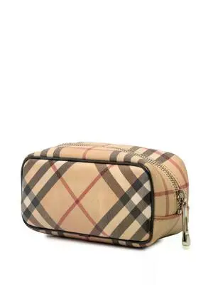 Burberry 2000-2017 Supernova Check Coated Canvas Pouch