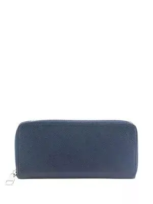 LOUIS VUITTON 2015 Taiga Zippy Vertical Wallet Long Wallets - Blue