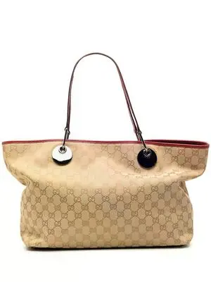 Gucci Gg Canvas Eclipse Tote Bag - Neutrals