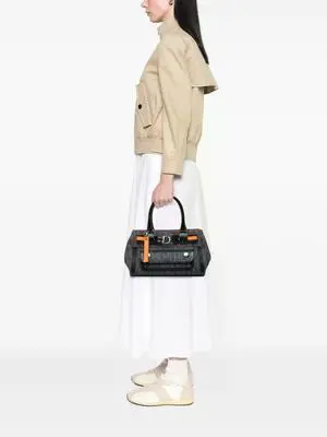 Dior 2005 Diorissimo Trotter Denim Flight Handle Bag