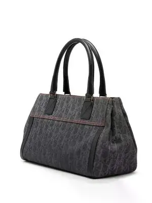 Dior 2005 Diorissimo Trotter Denim Flight Handle Bag