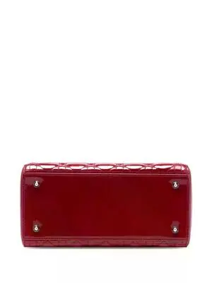 Dior 2014 Medium Cannage Lady Satchel - Red