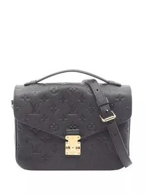 LOUIS VUITTON Monogram Empreinte Pochette Metis Satchel 2010-2026 - Black