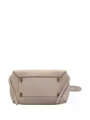 Celine 2015 Mini Grained Calfskin Belt Bag Satchel - Neutrals