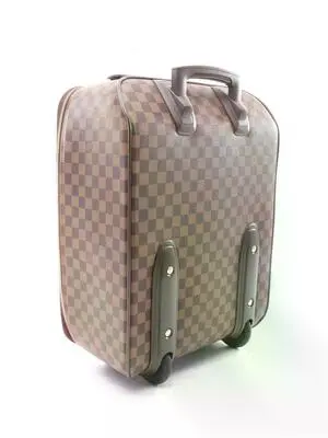 LOUIS VUITTON 2003 Damier Ebene Pegase 45 Travel Bag - Brown
