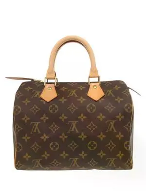 LOUIS VUITTON 2003 Monogram Speedy 25 Boston Bag - Brown