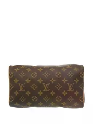 LOUIS VUITTON 2003 Monogram Speedy 25 Boston Bag - Brown