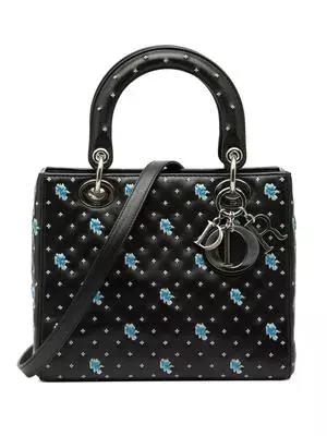 Dior 2015 Medium Lady Satchel - Black