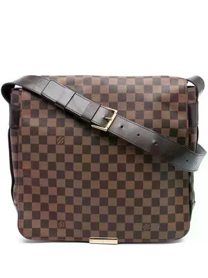 LOUIS VUITTON 2004 Damier Ebene Abbesses Crossbody Bag - Brown