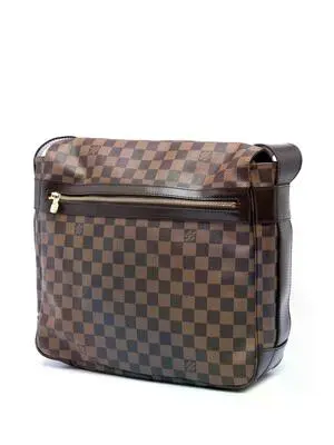 LOUIS VUITTON 2004 Damier Ebene Abbesses Crossbody Bag - Brown