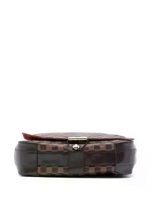 LOUIS VUITTON 2004 Damier Ebene Abbesses Crossbody Bag - Brown