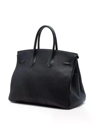 Hermès 2003 Togo Birkin Retourne 35 Handbag - Black