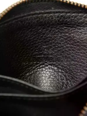 Gucci 2000-2015 Grained Calfskin Logo Zip Around Coin Pouch