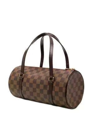 LOUIS VUITTON 2006 Damier Ebene Papillon 26 Handbag - Brown