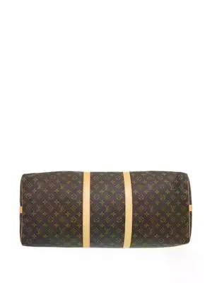 LOUIS VUITTON 2000 Monogram Keepall Bandouliere 60 Travel Bag - Brown
