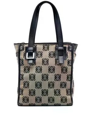 Loewe 2003 Anagram Canvas Tote Bag