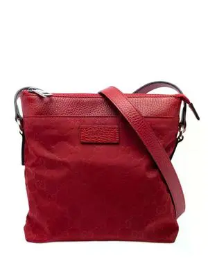 Gucci Gg Nylon Crossbody Bag - Red