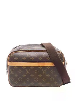 LOUIS VUITTON 2004 Monogram Reporter Pm Crossbody Bag - Brown