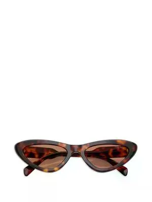 Miu Miu Cat-eye Frame Sunglasses - Brown