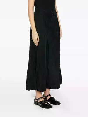 Comme Des Garçons Crinkled Wide-leg Trousers