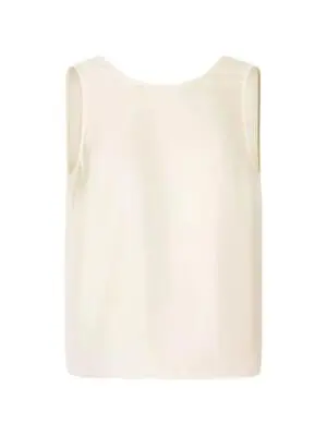 Loulou De Saison Sleeveless Silk Twill Top