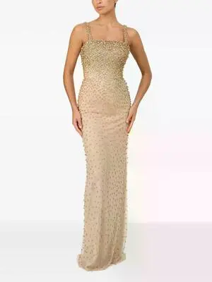 Jenny Packham Cherry Bead-embellished Gown - Neutrals