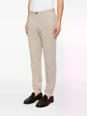 Incotex Pleat-detail Tapered Trousers - Neutrals