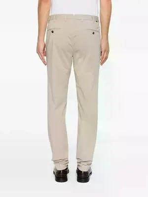 Incotex Pleat-detail Tapered Trousers - Neutrals