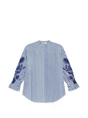 Malìparmi Striped Embroidered Shirt