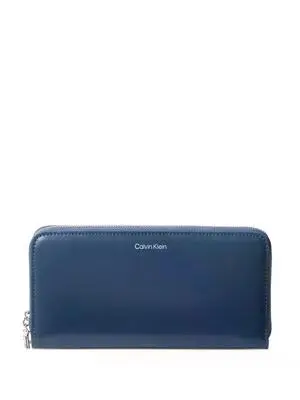 Calvin Klein Logo-detail Zip-around Wallet - Blue