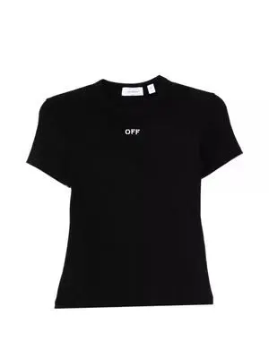 Off-white Ribbed T-shirts For Women