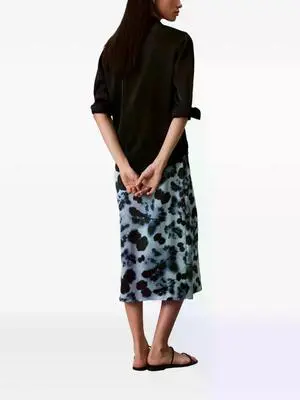 Calvin Klein Printed Midi Skirt