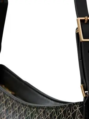 Calvin Klein Small Emblem Shoulder Bag - Black