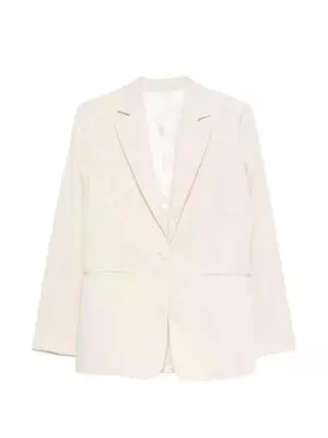 PT TORINO Single-breasted Notch-lapel Blazer - Neutrals