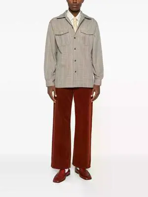 Drole De Monsieur Check-pattern Overshirt