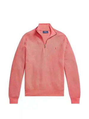 Polo Ralph Lauren Quarter-zip Cotton Sweater - Pink