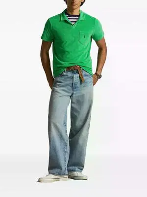 Polo Ralph Lauren Terry-texture Polo Shirt - Green