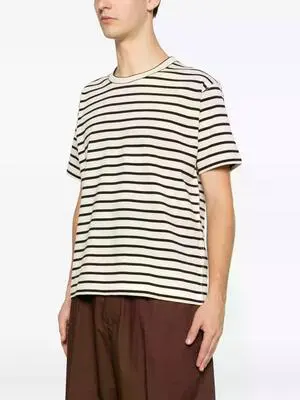 Junya Watanabe Horizontal-stripe T-shirt - Neutrals