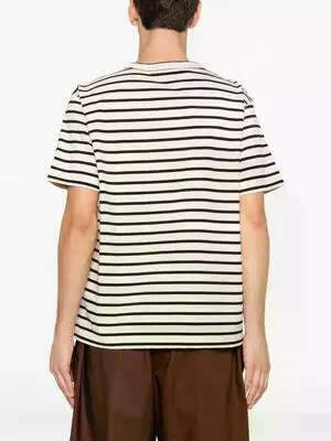 Junya Watanabe Horizontal-stripe T-shirt - Neutrals