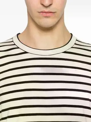Junya Watanabe Horizontal-stripe T-shirt - Neutrals