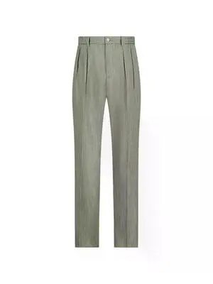 Tagliatore Pleated-waist Trousers - Green