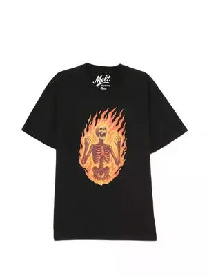 MELT Skull-print T-shirt - Black