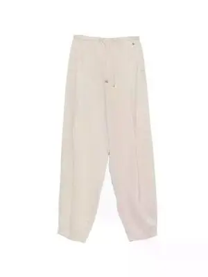 Herno Drawstring Pleated Trousers - Grey