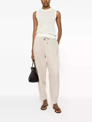 Herno Drawstring Pleated Trousers - Grey