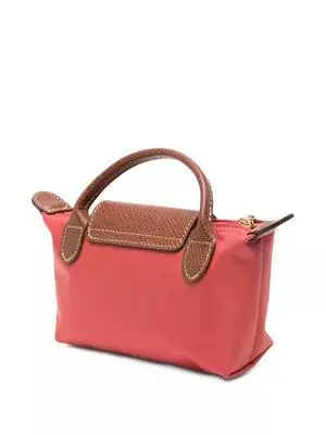 Longchamp Mini Le Pliage Leather-trim Tote Bag - Red