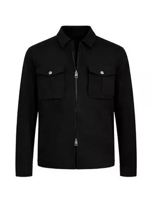 Kiton Flap-pocket Jacket - Black