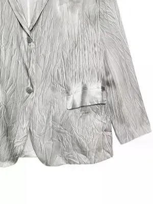 Avant Toi Crinkled-finish Single-breasted Jacket