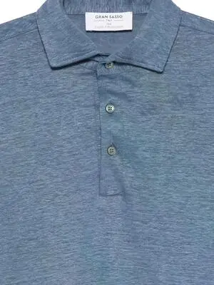 GRAN SASSO Short-sleeve Polo Shirt - Blue