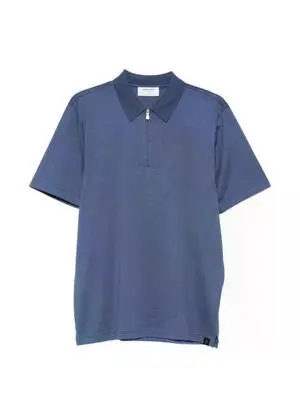 GRAN SASSO Zip-fastening Polo Shirt - Blue