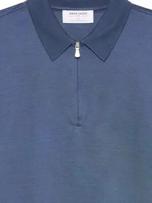 GRAN SASSO Zip-fastening Polo Shirt - Blue